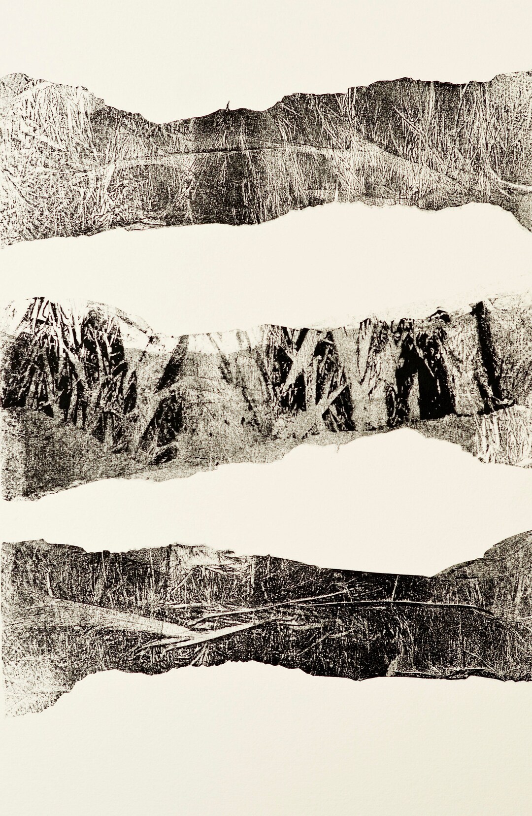 Abstract Art Monotype Original Art Abstract Wall Art Black - Etsy