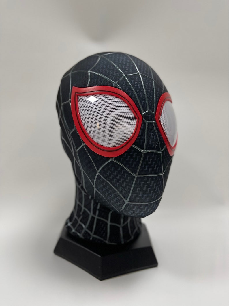 Customize the Miles Spider Man Maskmiles Mask Faceshell and - Etsy