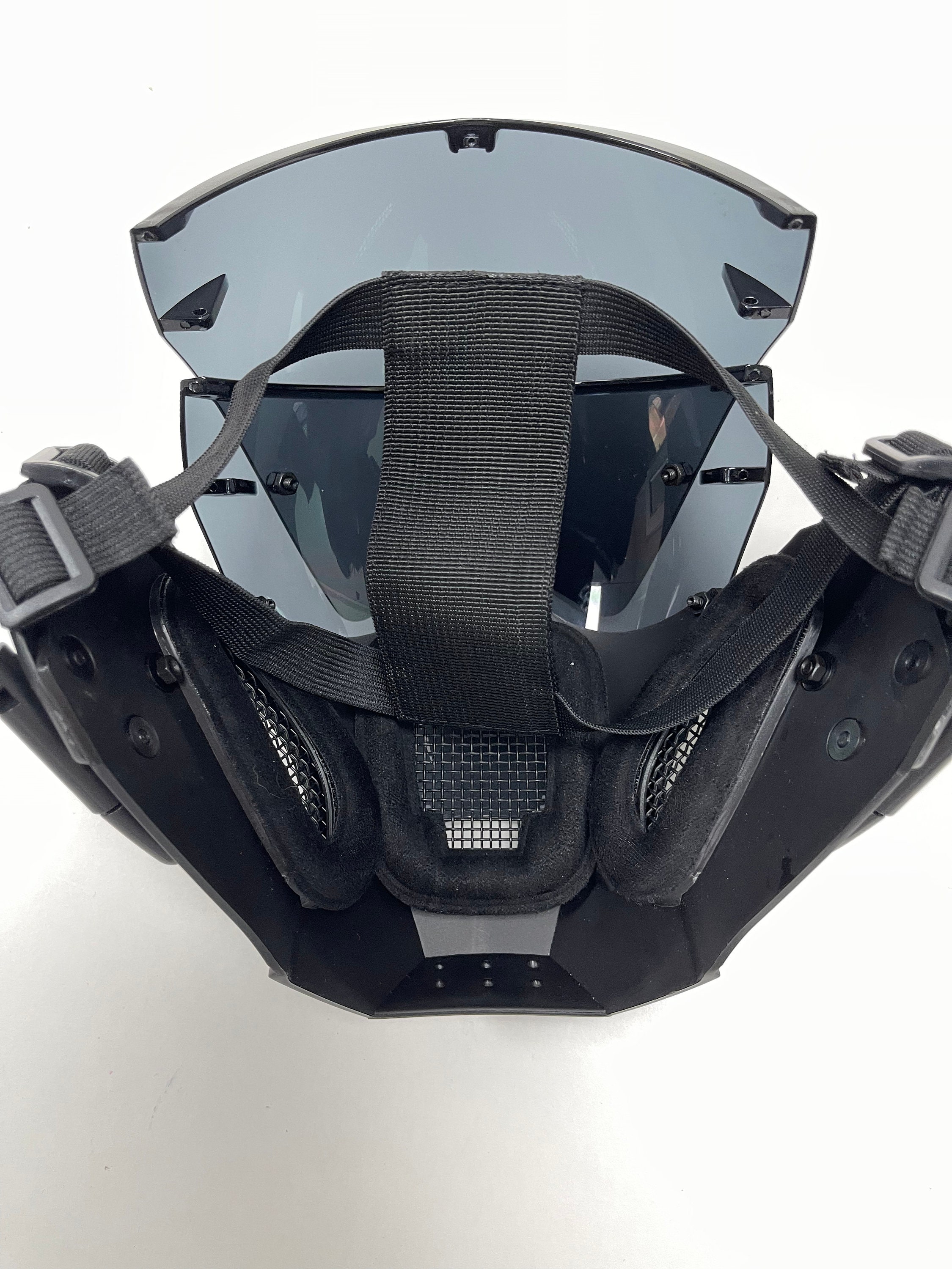 Black Cyberpunk Warrior Maskrave Ninja Cyberpunk Space - Etsy
