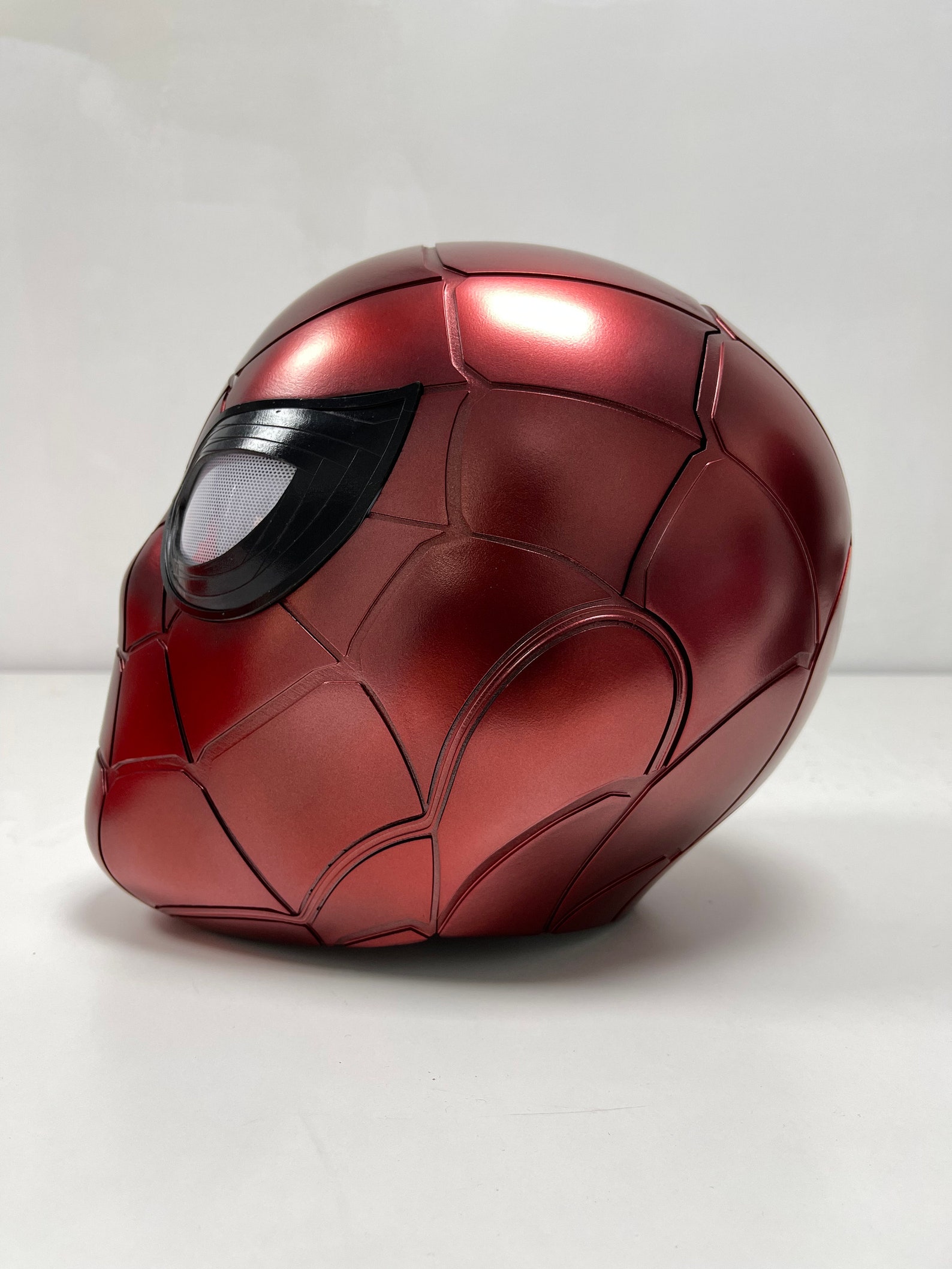 Iron Spider Man Mask, Avenger RPG Custom Wearable Glow Helmet Peter ...