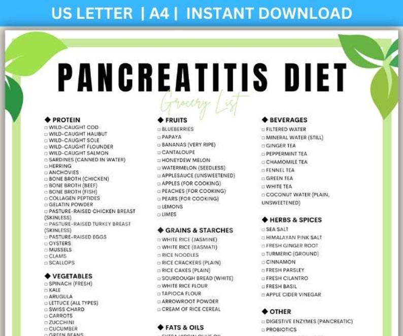 Pancreatitis Diet Grocery List | Low-fat Shopping Guide | Pancreas ...