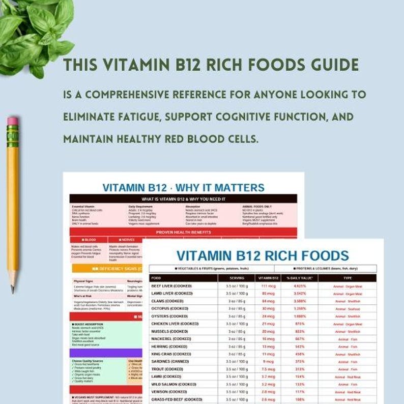 Vitamin B12 Rich Foods, Nerve Health, Energy Boost, Brain Performance ...