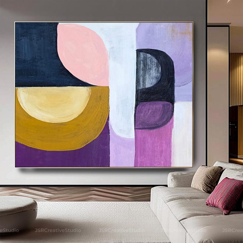 Color Block Art - Etsy