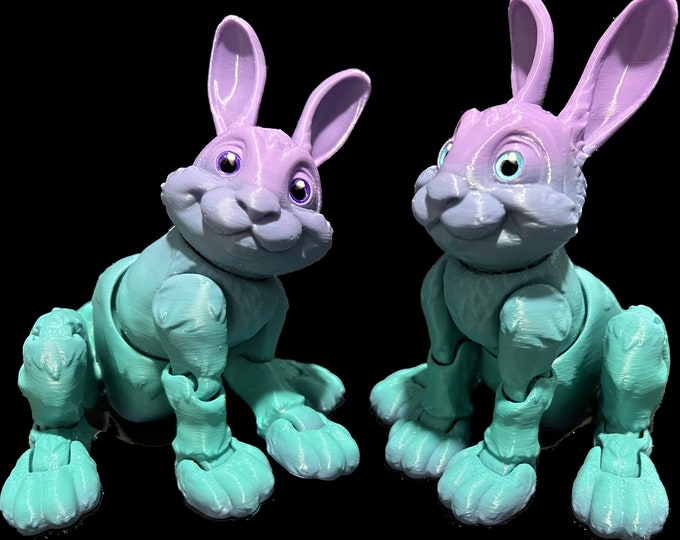 Articulated Bunny Rabbit 3D Printed - Etsy