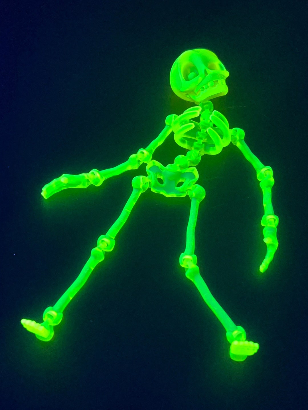 UV Reactive Skeleton / Trick or Treat / Flexi-skeleton - Etsy