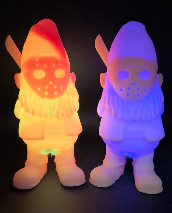 LED Friday the 13th Garden Gnome / Jason Voorhees / Slasher / - Etsy