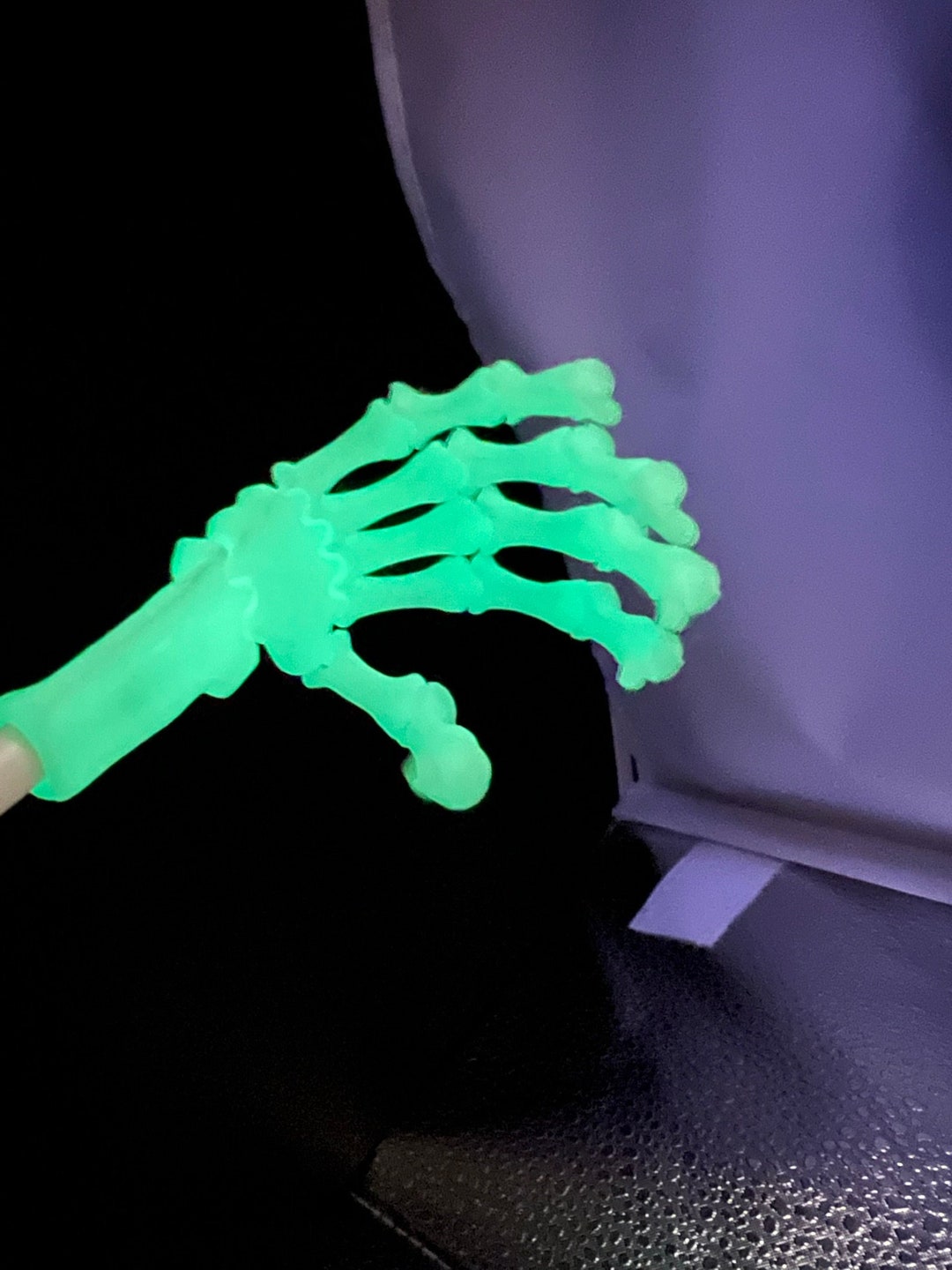 Flexible Skeleton Hand Pencil Topper | Creeper | Trick or Treat | Glow ...