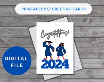 Printable Happy Graduation Card Template, Happy Graduation 2024 ...