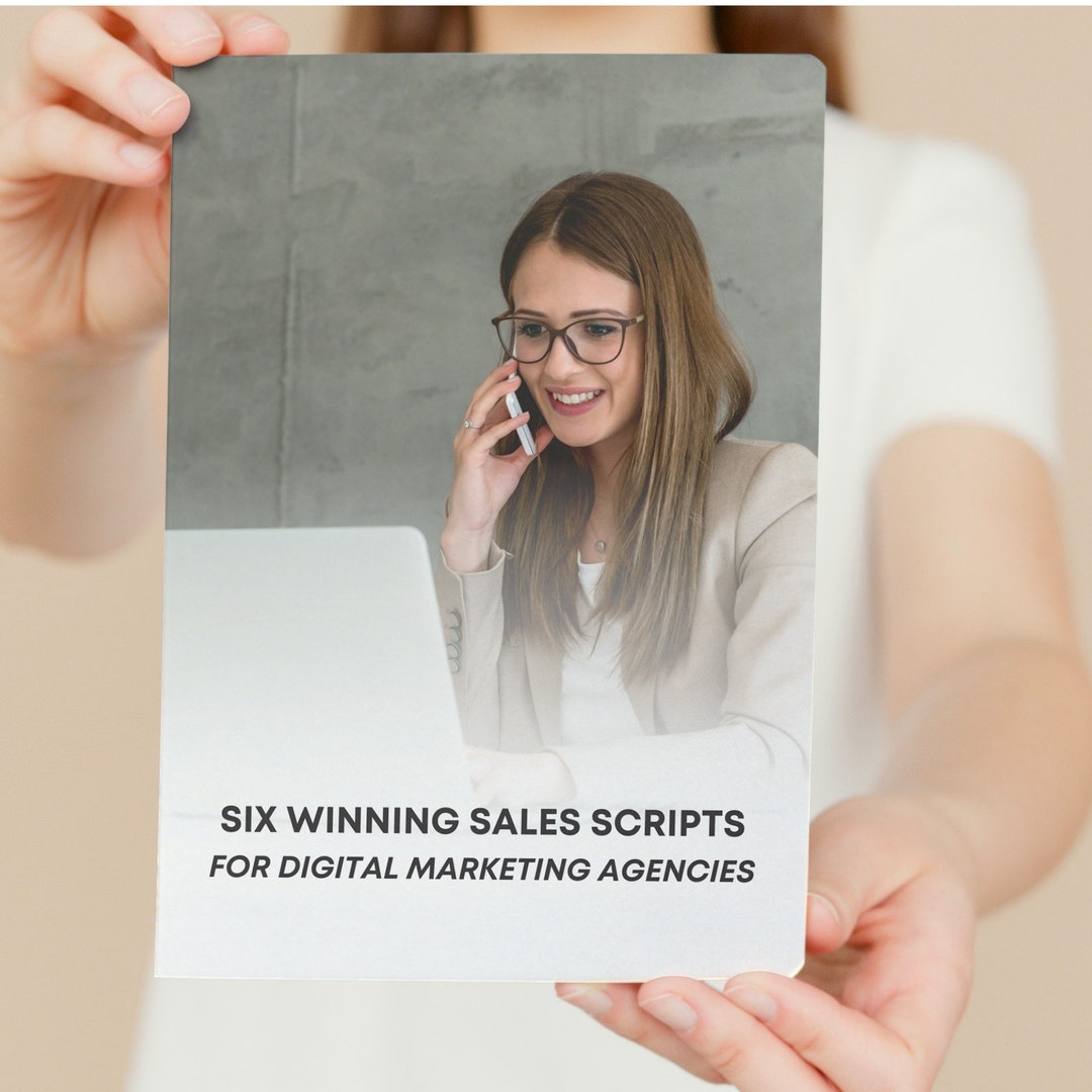 Six Sales Scripts Ebook Sales Digital Marketing Study Guide Ebook for ...
