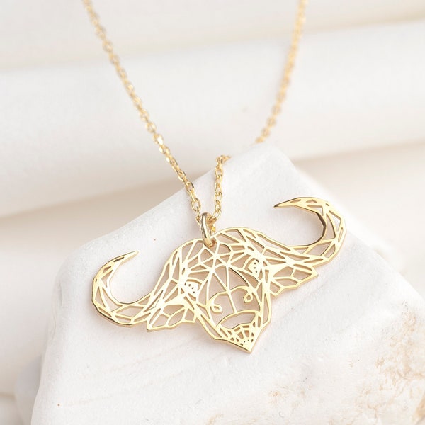 Bull Skull Necklace - Etsy