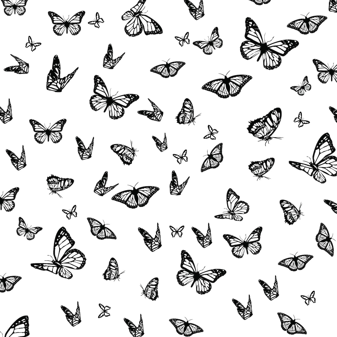 Butterfly Pattern Svg, Seamless Pattern Svg, Cut File,pattern Repeat ...