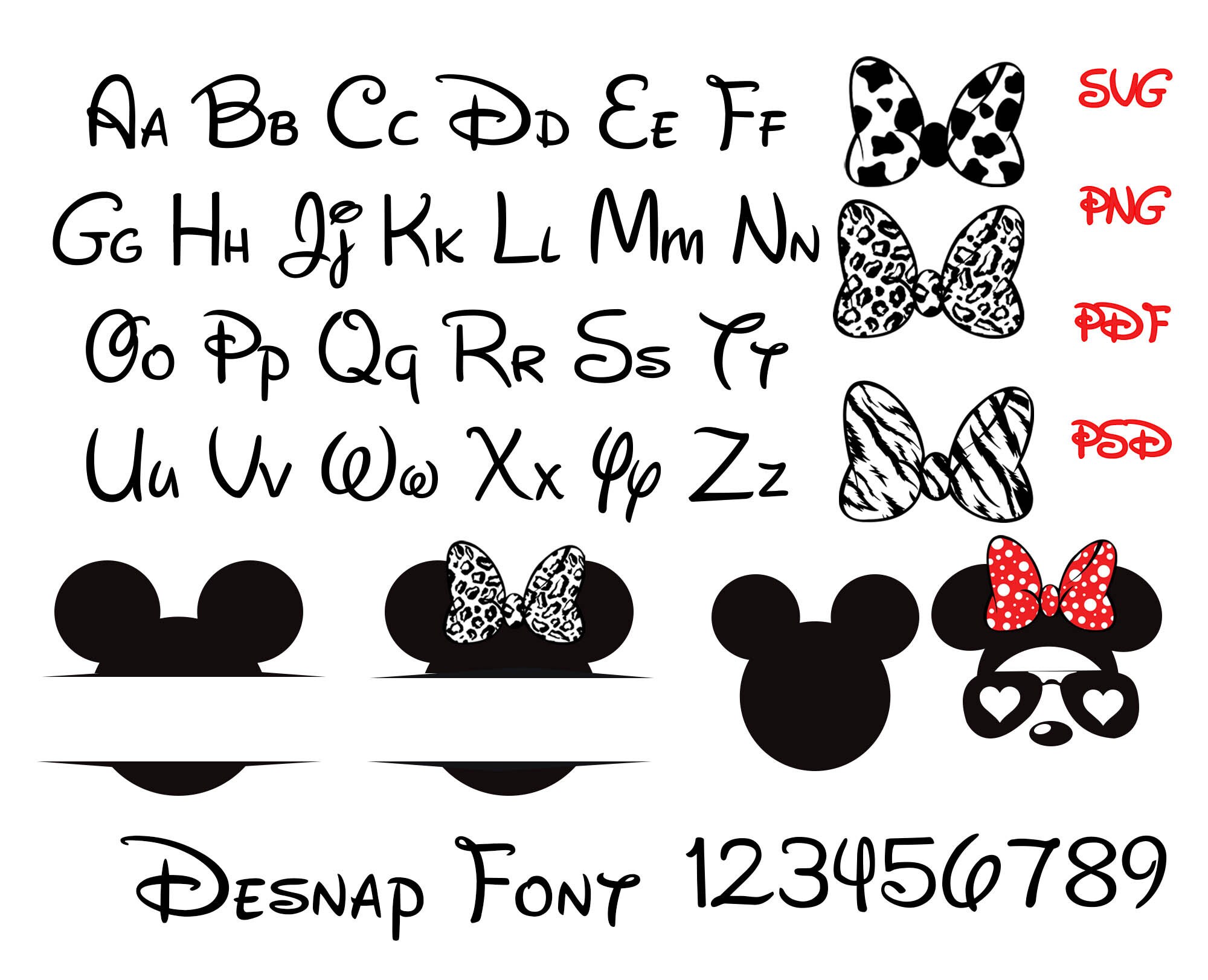 Mouse Font SVG, Letters SVG, Mouse Alphabet SVG, Mouse Ttf Letters ...