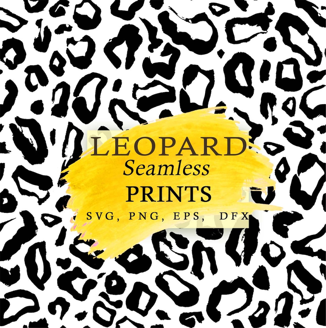 Leopard Print Seamless SVG, Leopard SVG, Cheetah Print ,animal Print ...