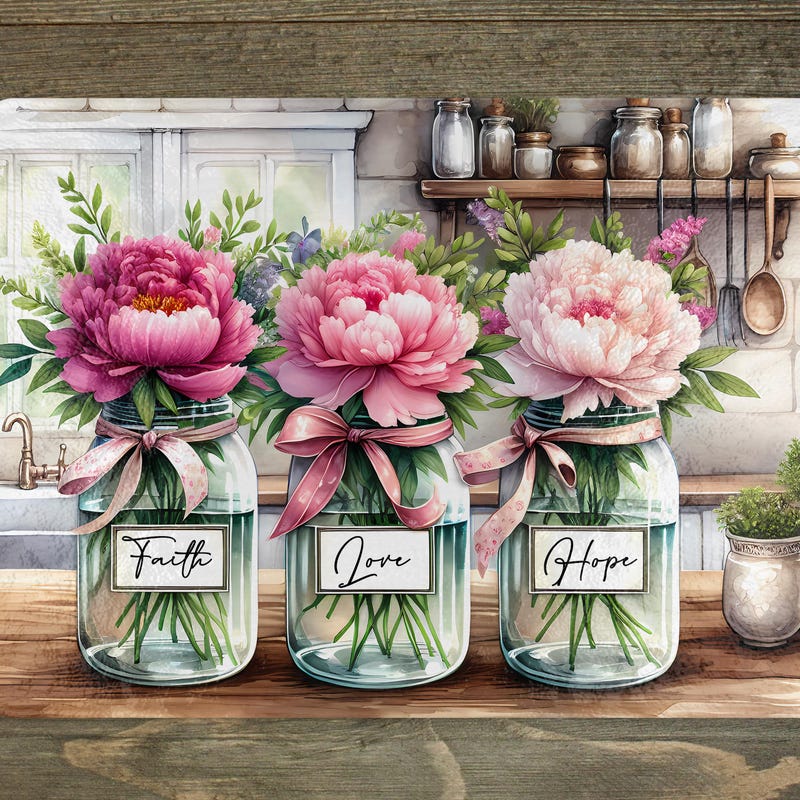 Cutting Board Peony Wood - Etsy