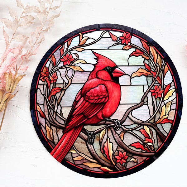 Cardinal Wreath - Etsy