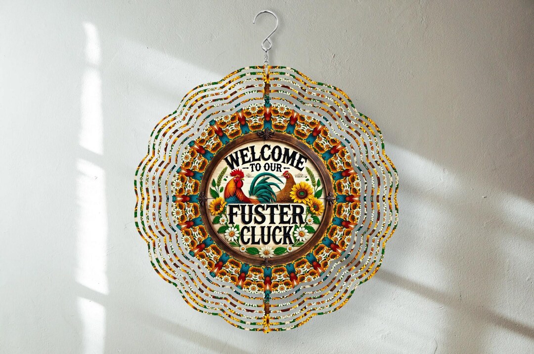Welcome to Our Fuster Cluck Wind Spinner, 3 Size Choices, Outdoor ...