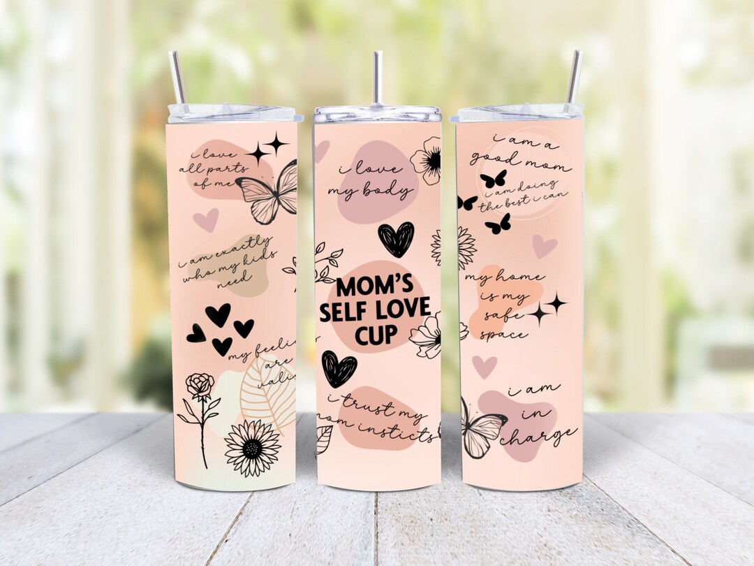 Positive Vibes Only: Mom's Daily Affirmations on Our 20 Oz - Etsy