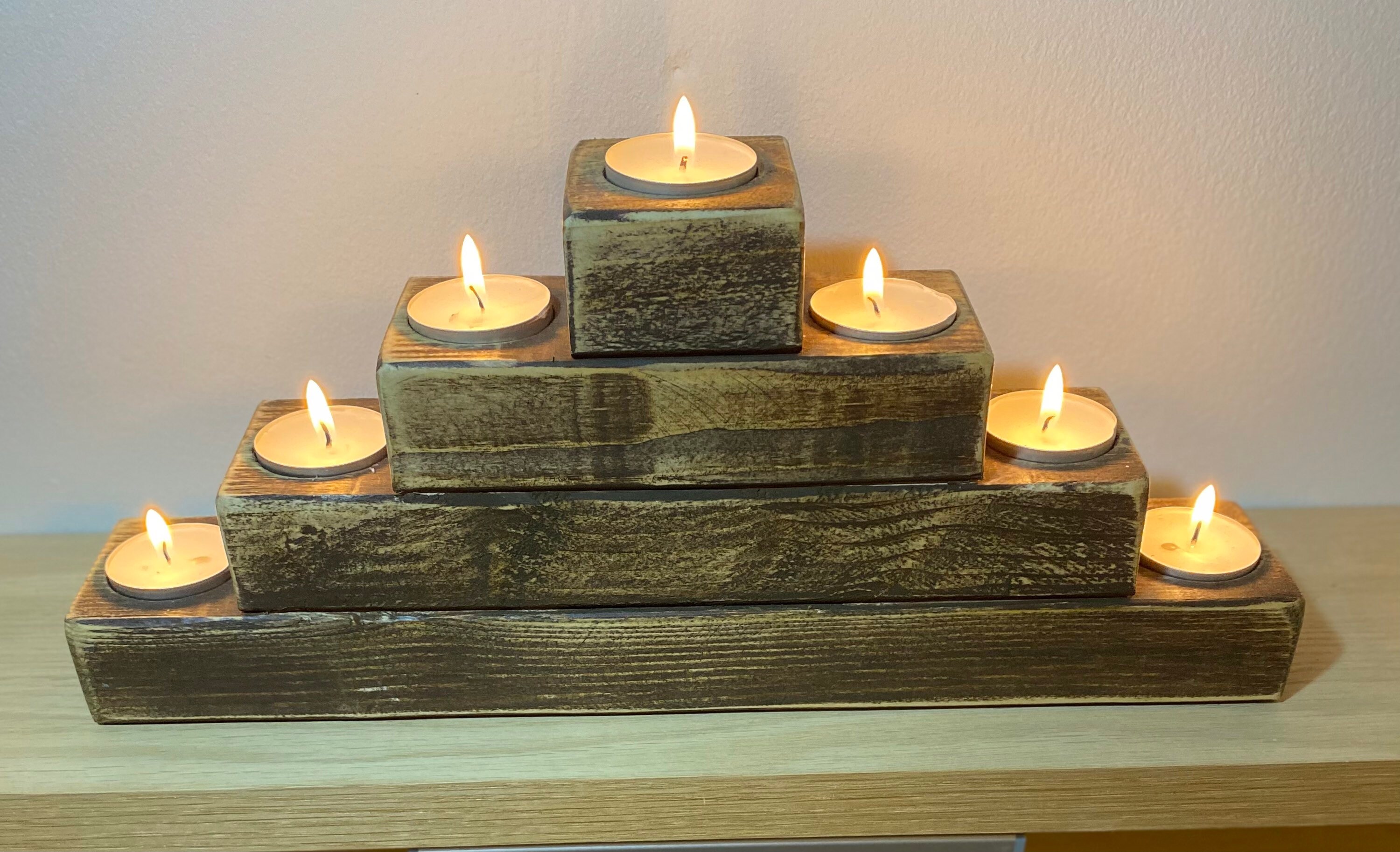 Pyramid Tea light holders(rustic) — Goddard's Garden Buildings