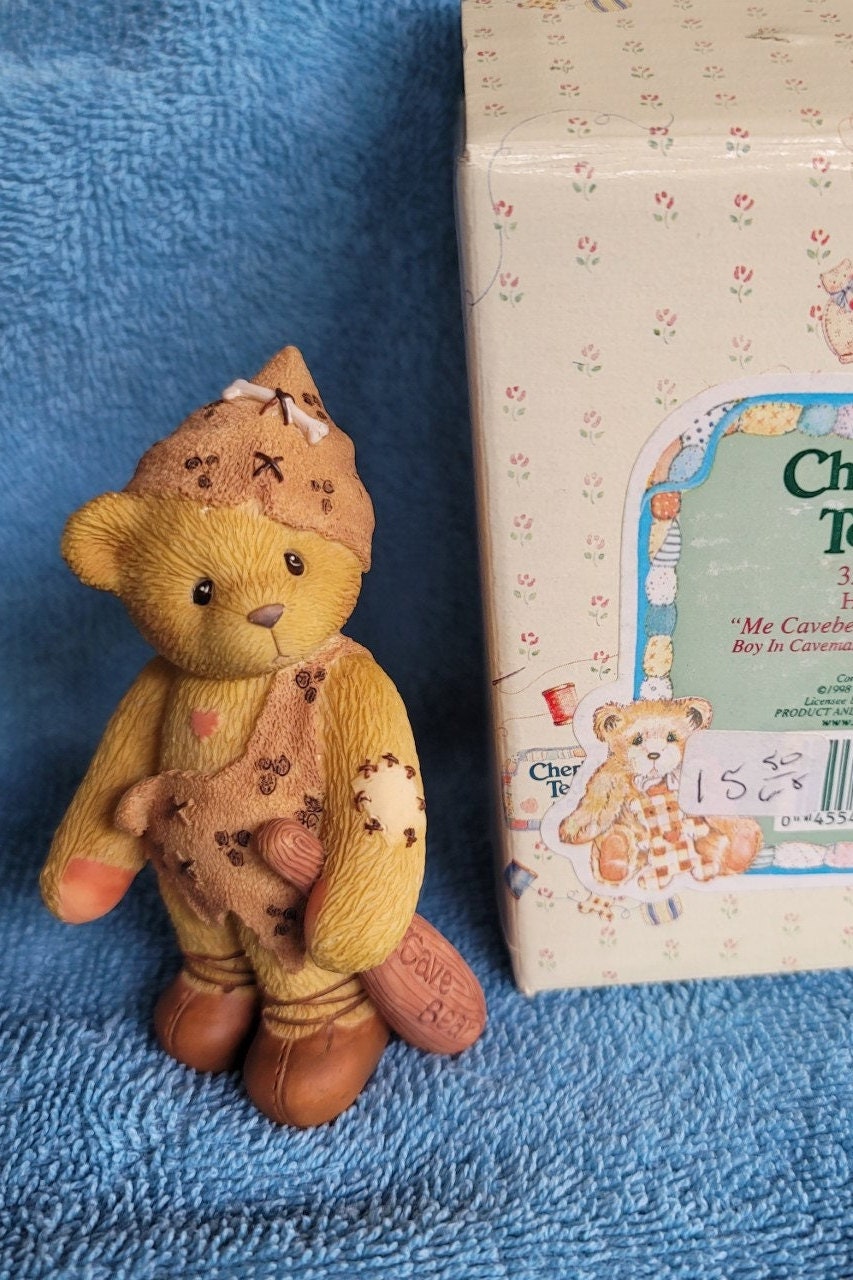 Cherished Teddies Figurine hunter Me Cavebear You - Etsy