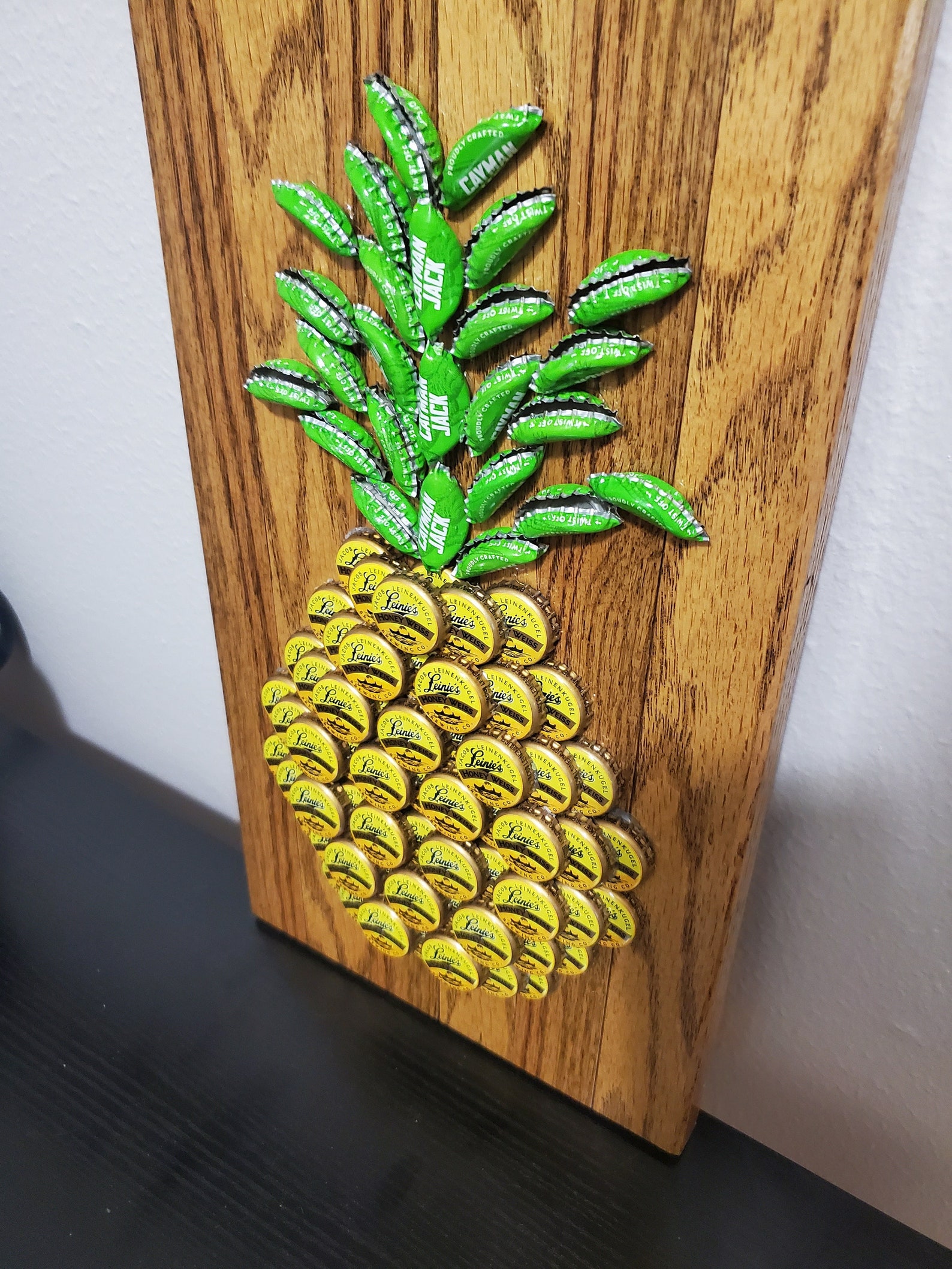 Pineapple Beer Bottle Art - Etsy
