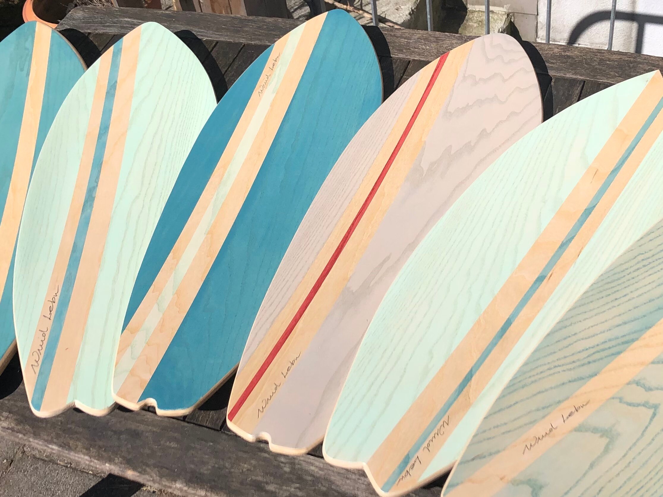 Curved Balance Board Including Cork Roll by Wuid Lebn/ash Veneer Wood ...