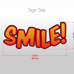 Pop Art Sculpture Smile! 3D Wall Art – Funky Room Decor and a Creative ...