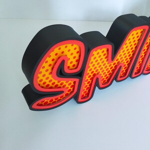 Pop Art Sculpture Smile! 3D Wall Art – Funky Room Decor and a Creative ...