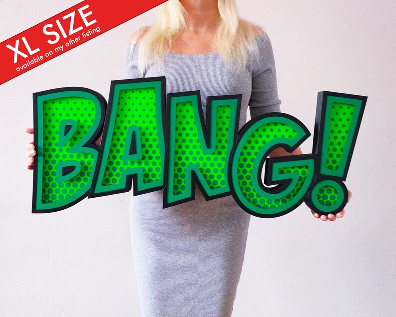 3D Pop Art Wall Art Sign BOOM! Original Groovy Extra Large Art ...