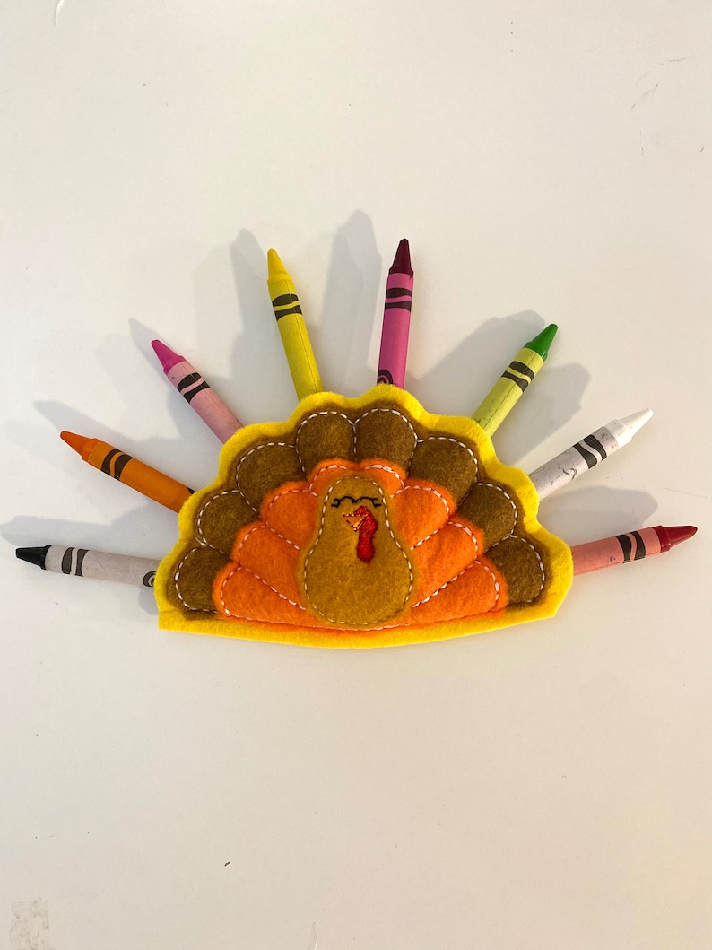 Thanksgiving Turkey Crayon Holder - Etsy