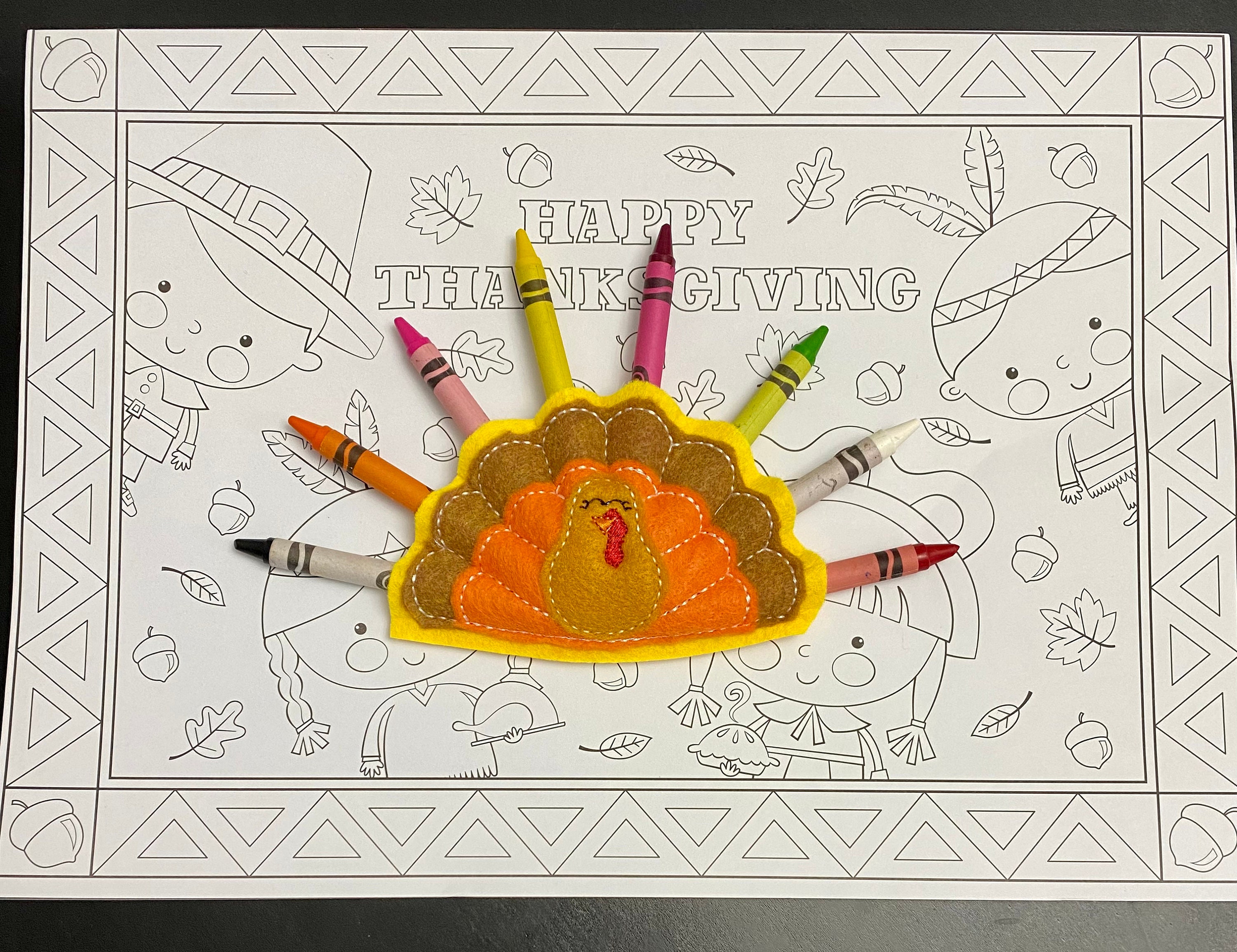 Thanksgiving Turkey Crayon Holder - Etsy