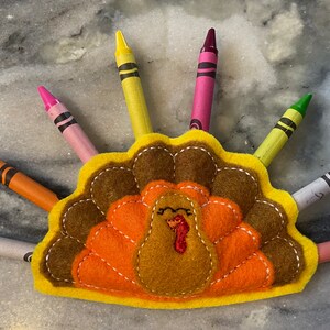 Thanksgiving Turkey Crayon Holder - Etsy