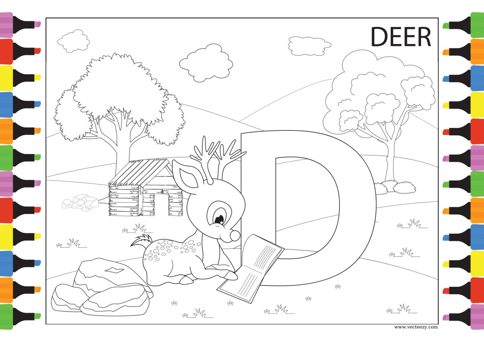 Animals Alphabet 26 Pages for Kids. PDF Digital Download. - Etsy