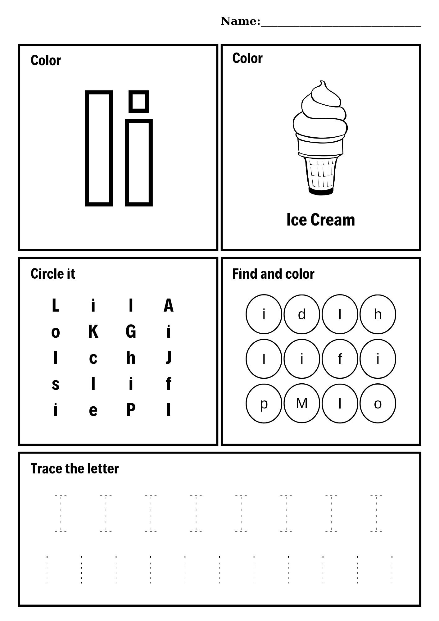 26 Printable Alphabet Worksheets. Coloring Pages. Circle It. Find and ...