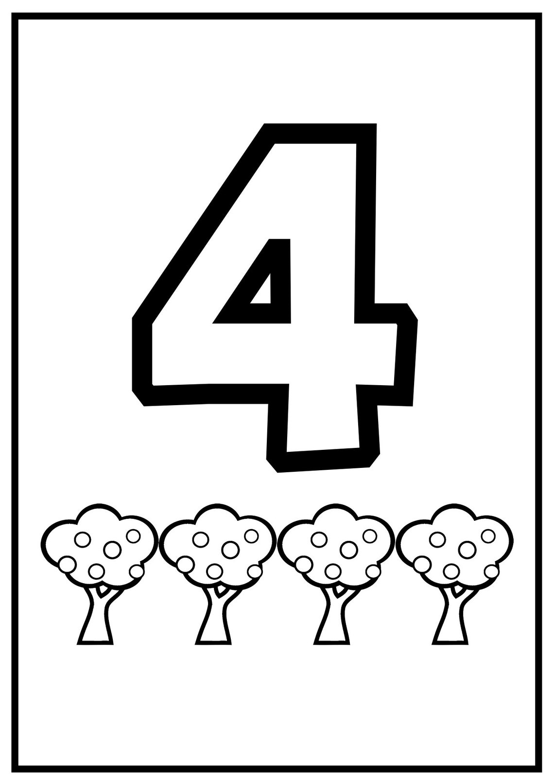 Number and Picture Coloring. 10 Pages Printable. - Etsy