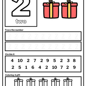 Number Worksheets. for Kids. Trace the Number. Circle It. Coloring ...