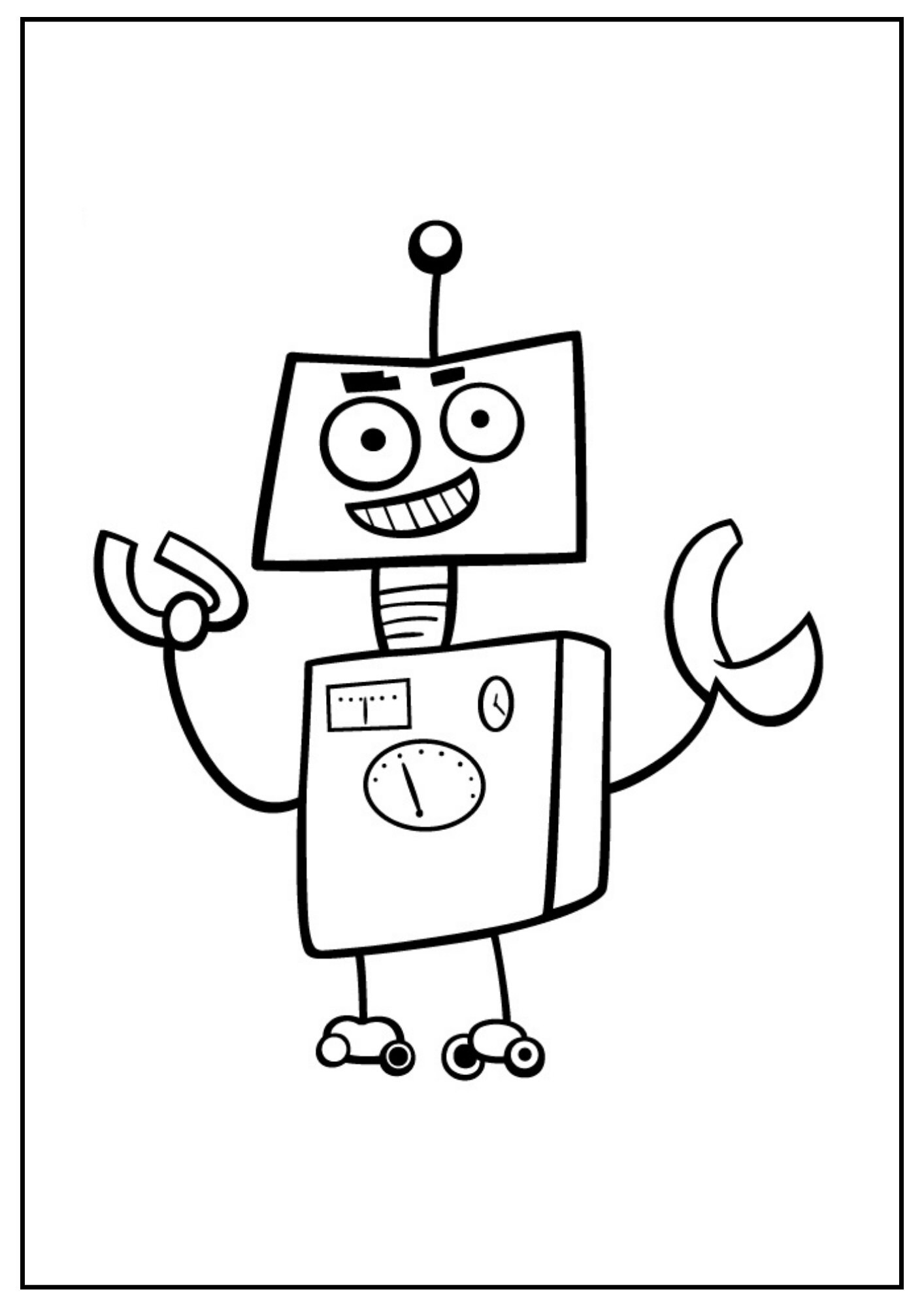 Robots Coloring 25 Pages. Preschool Robots Painting. Kindergarten ...