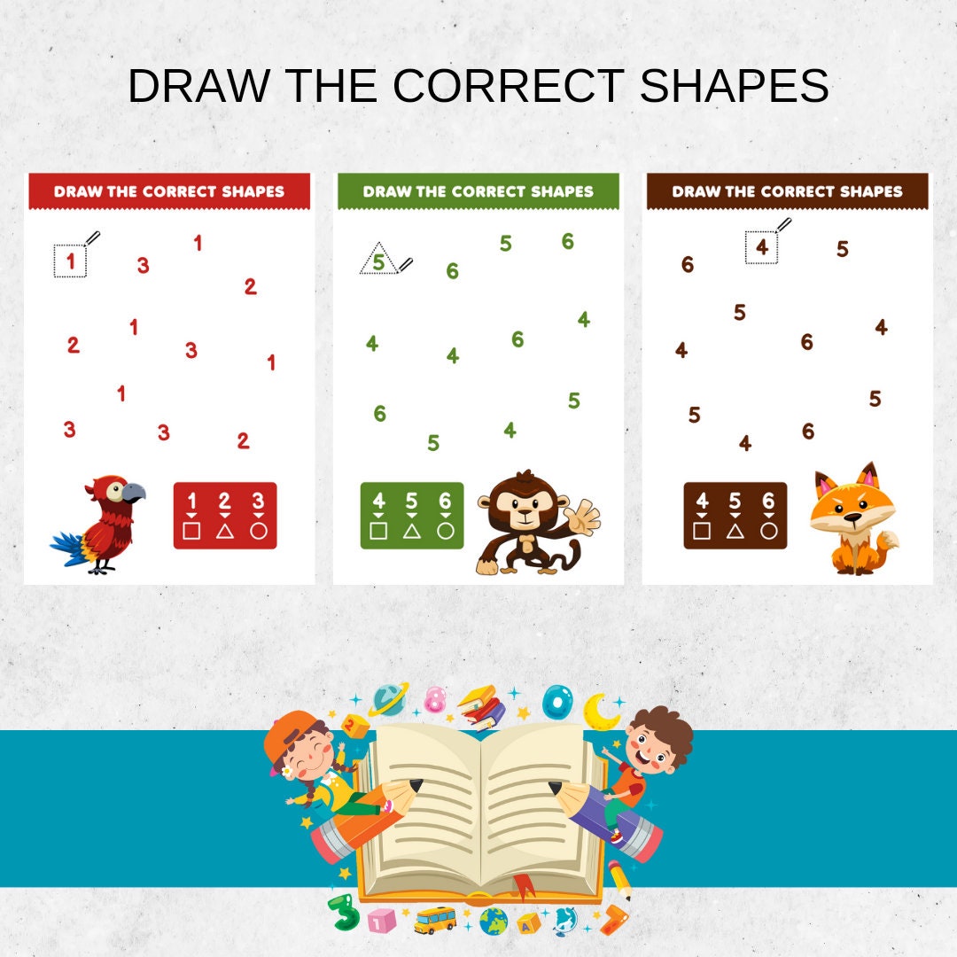 Draw the Correct Shape According to Do Direction of the Numbers ...