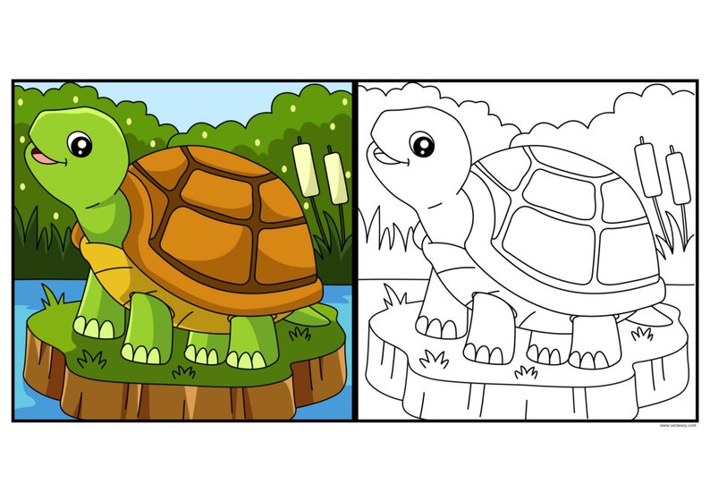 Animals Coloring for Kids 100 Pages PDF Download - Etsy