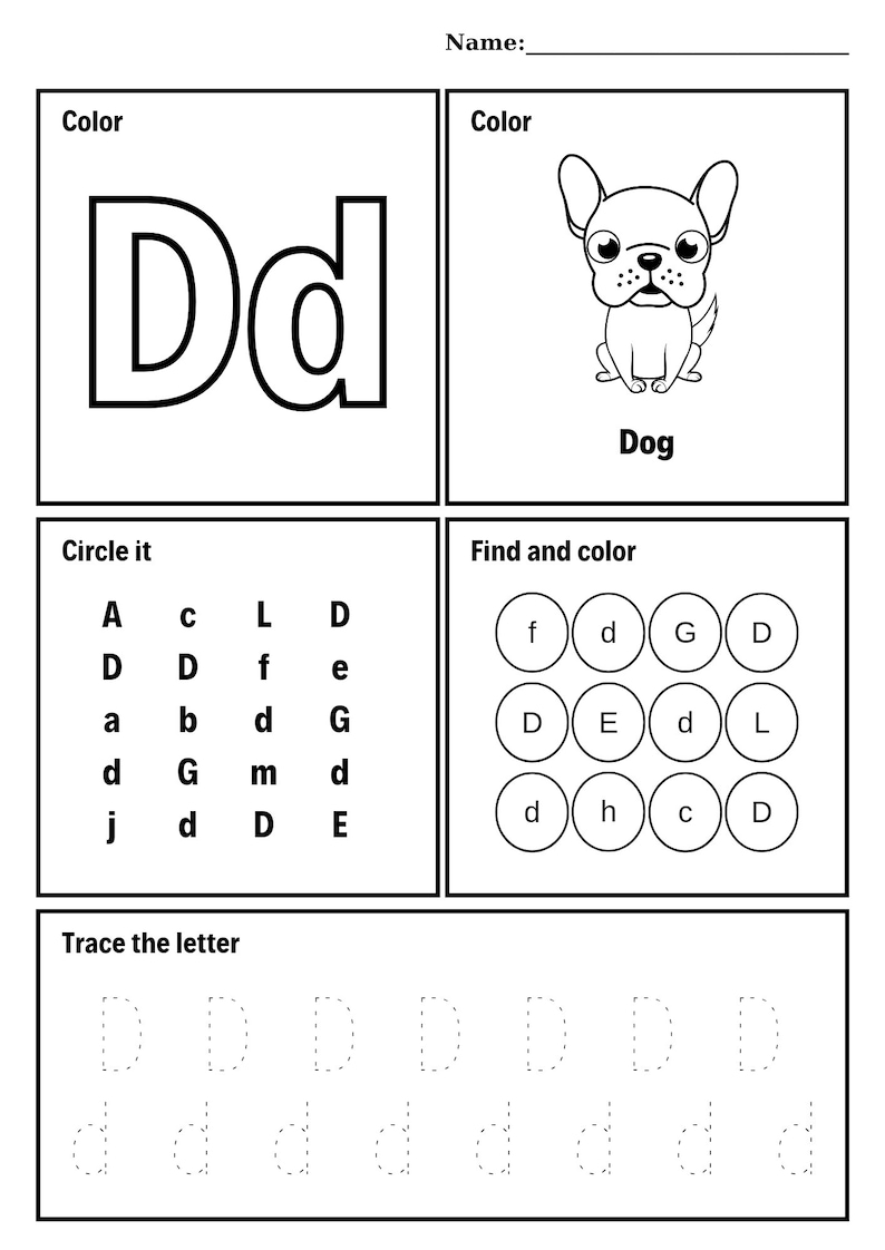 26 Printable Alphabet Worksheets. Coloring Pages. Circle It. Find and ...