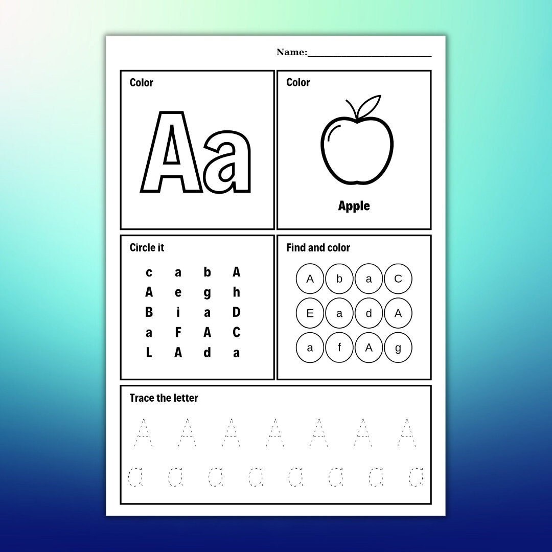 26 Printable Alphabet Worksheets. Coloring Pages. Circle It. Find and ...
