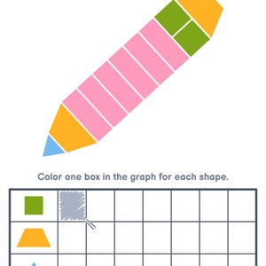 Shape Graphe for Kids. Educational Paper Game. Activity for Children ...