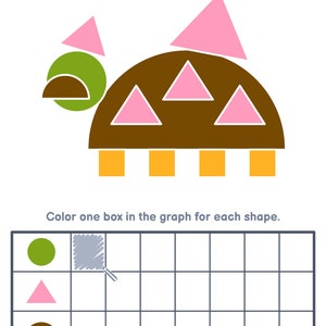 Shape Graphe for Kids. Educational Paper Game. Activity for Children ...