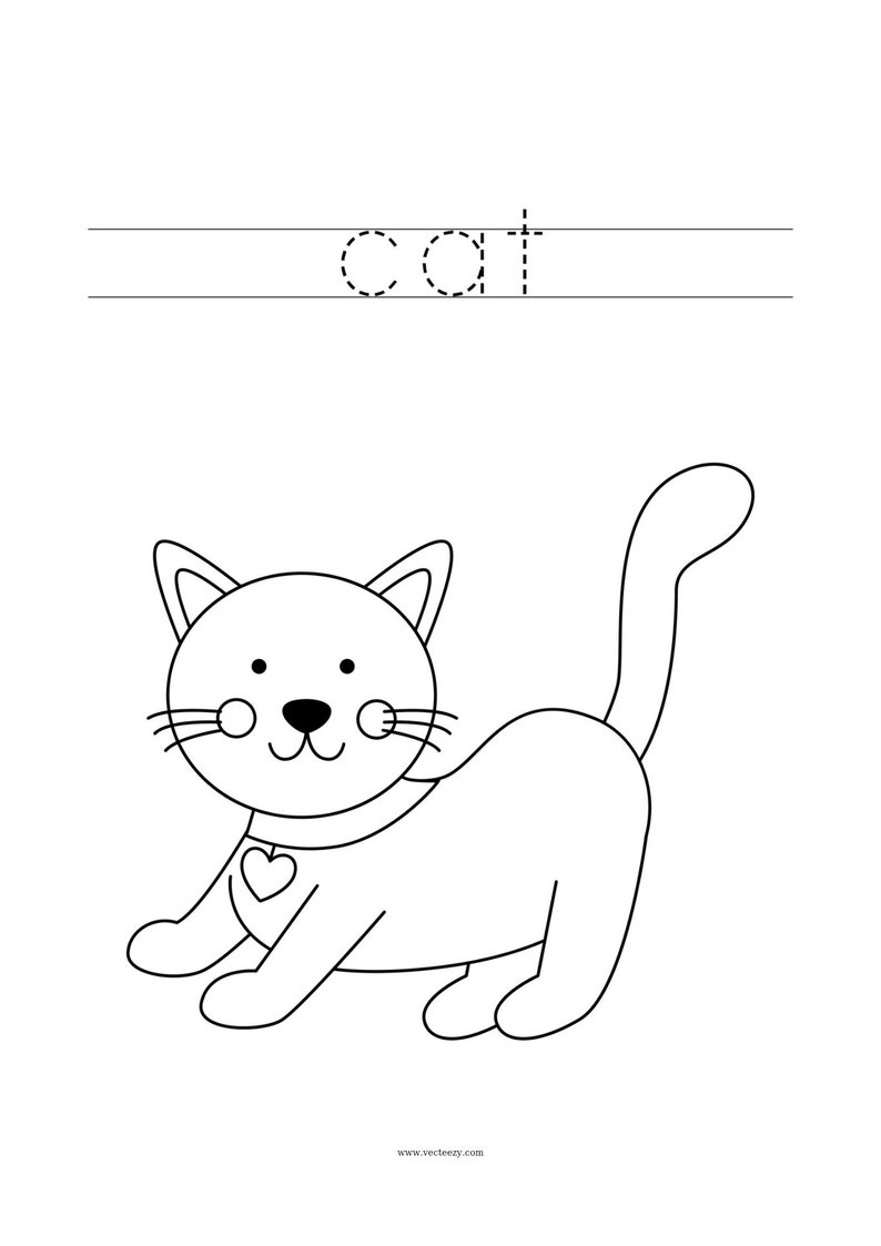 Writing Practice and Coloring for Kids. Coloring 40 Pages. Kids ...