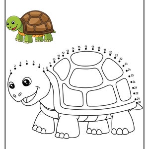 Dot to Dot Animals Coloring. Printable 20 Pages. - Etsy
