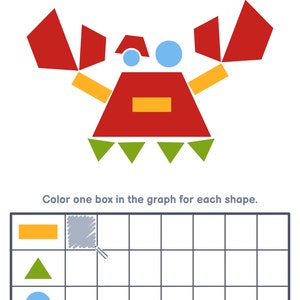 Shape Graphe for Kids. Educational Paper Game. Activity for Children ...