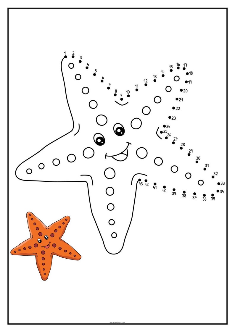 Dot to Dot Animals Coloring. Printable 20 Pages. - Etsy