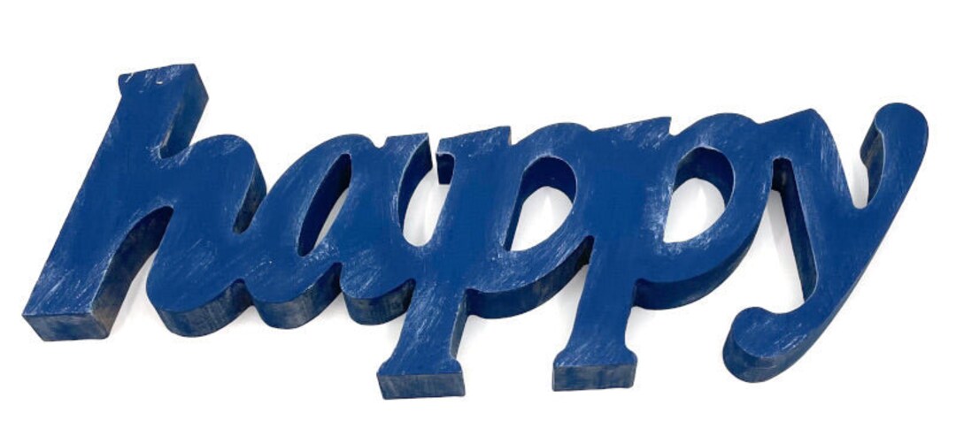 Happy Word Cutout - MDF - Etsy
