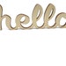 Hello Wood Cutout - Etsy