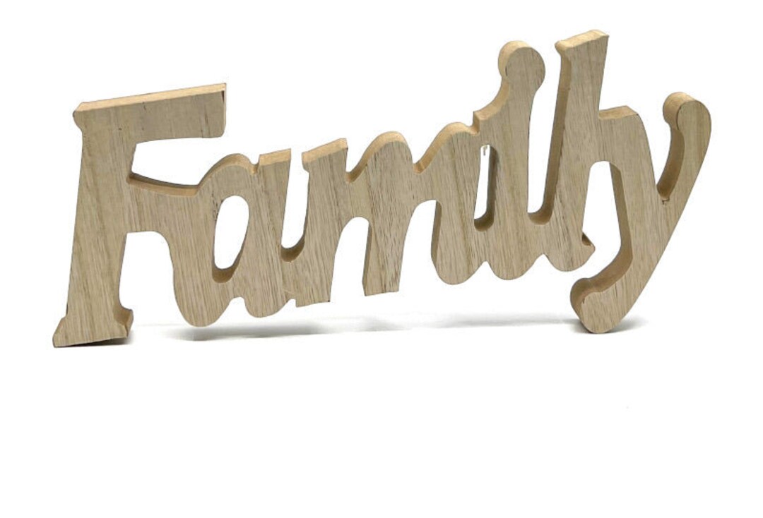 Family Word Cutout - MDF - Etsy