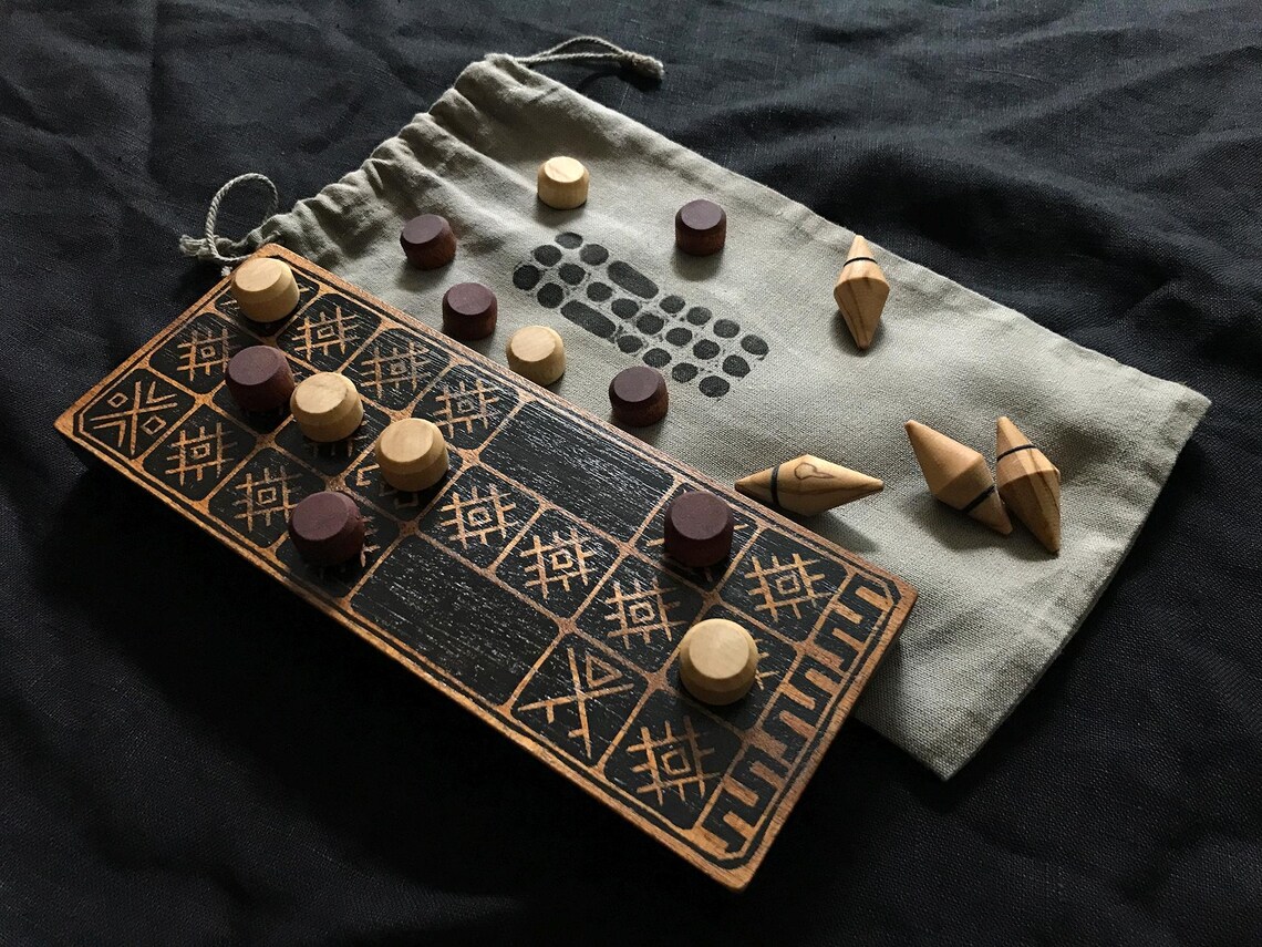 Handmade Royal Game of Ur Classic Ancient Board Game With Custom Design ...